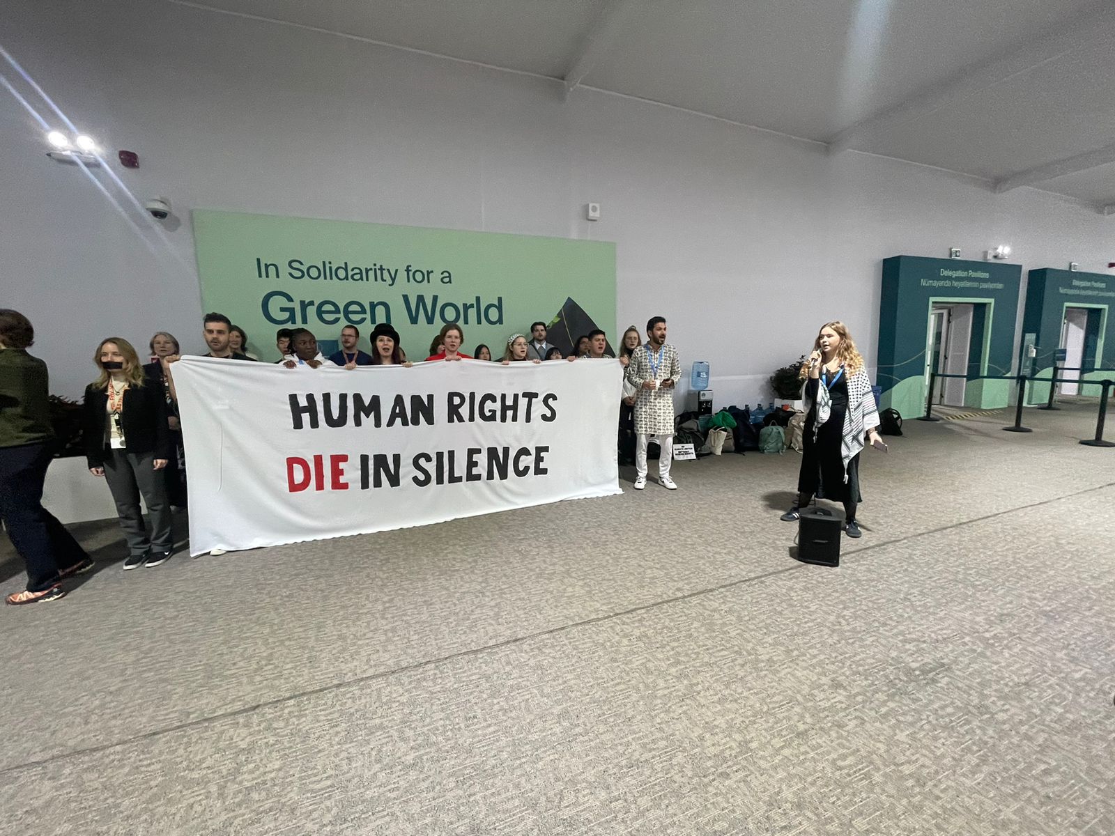 Another action of activists at COP29 in defence of human rights – IRFS